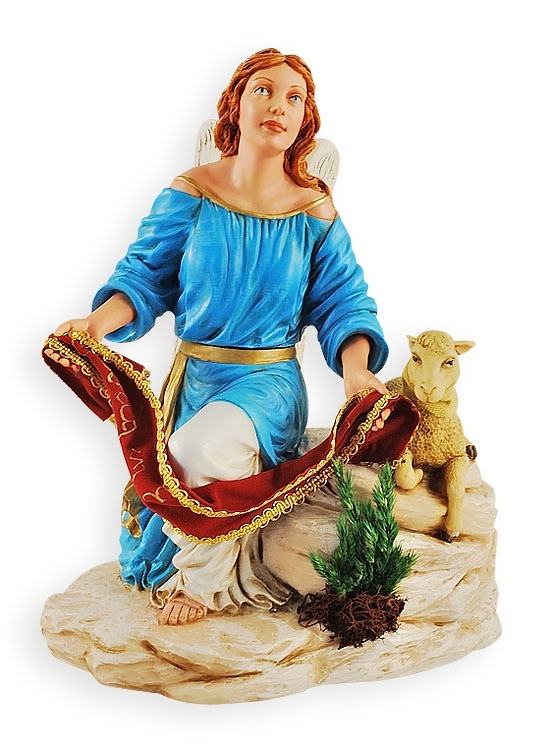 angelo gloria con pecorella - statue con movimento meccanico e ...