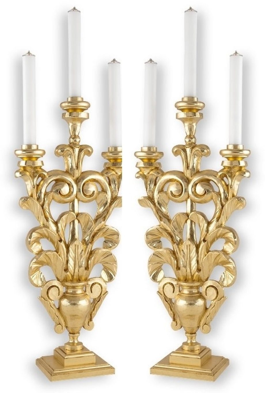 Candeleros de 3 luces pareja - candeleros 3-5 luces y Laboratorio ...