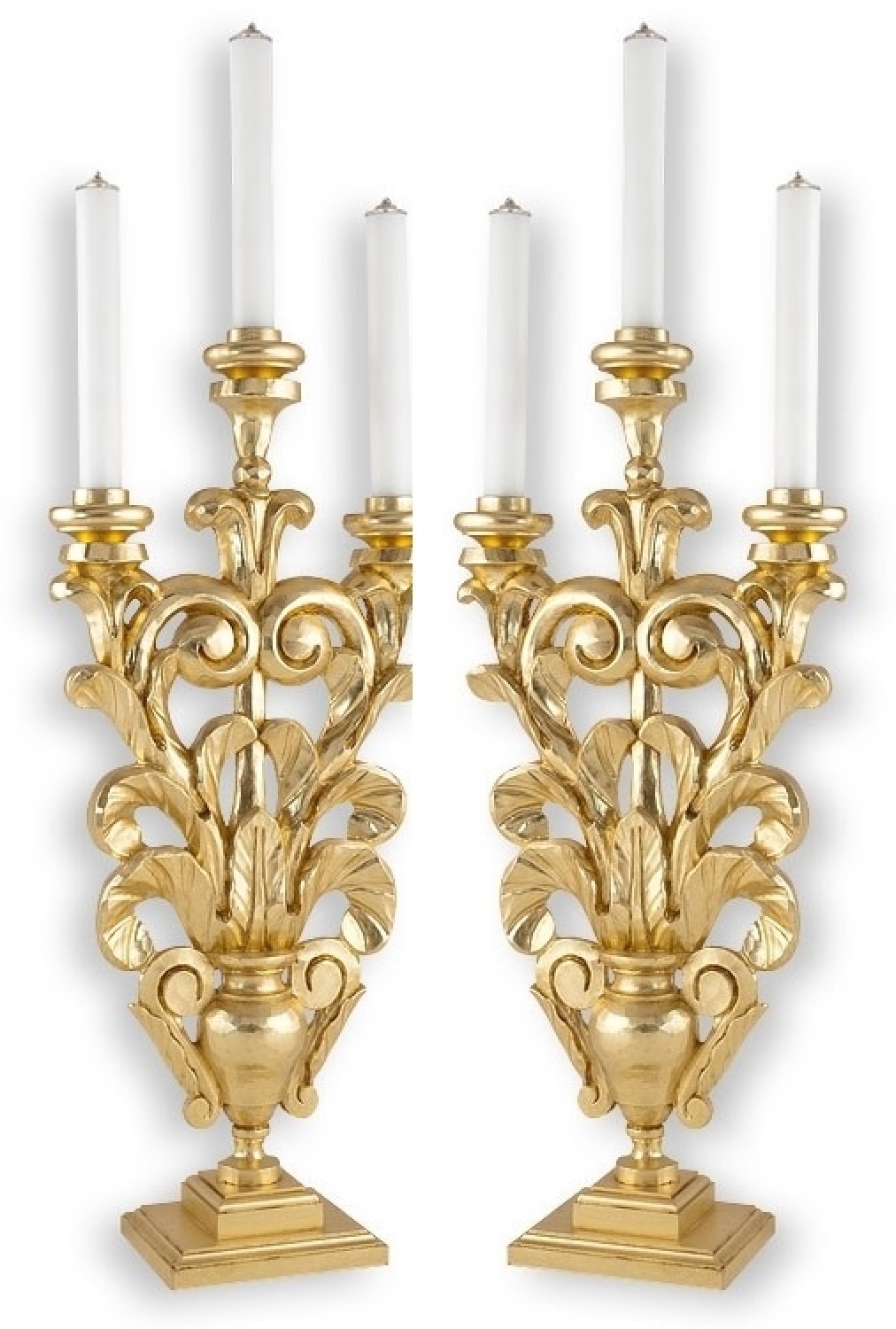 Three light candlesticks - three-five light candlesticks and ...