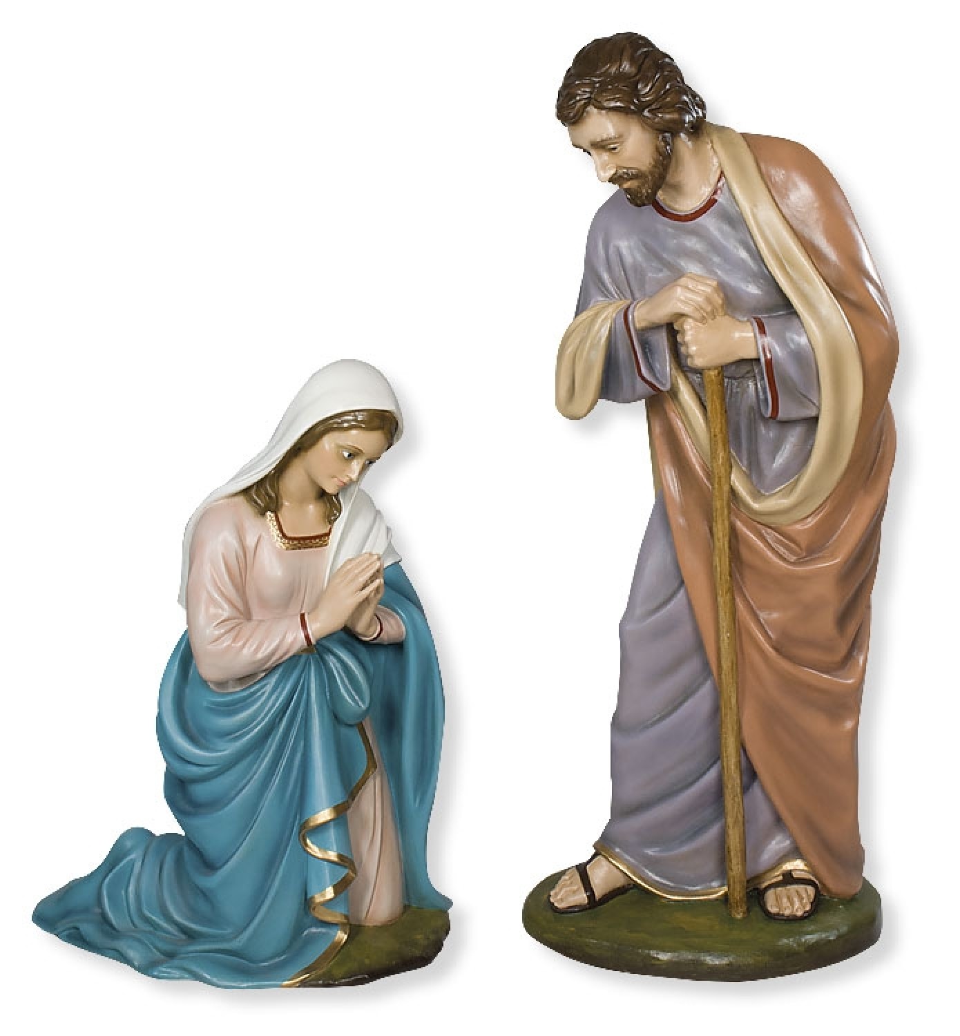 La Virgen y San José - nacimiento cm 100 y Laboratorio Gruppo Liturgico