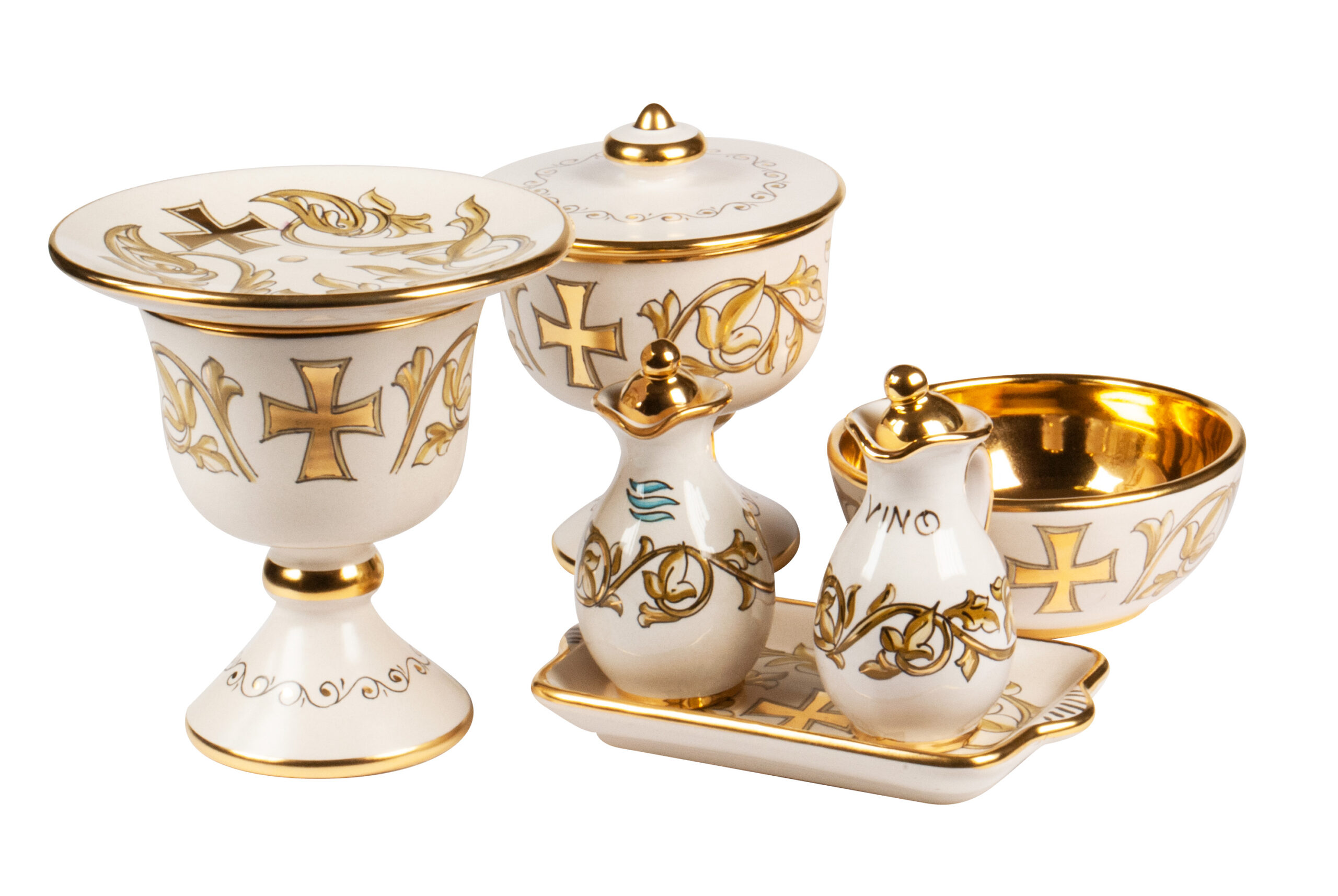 Ceramic set - ceramic communion sets and Laboratorio Gruppo Liturgico