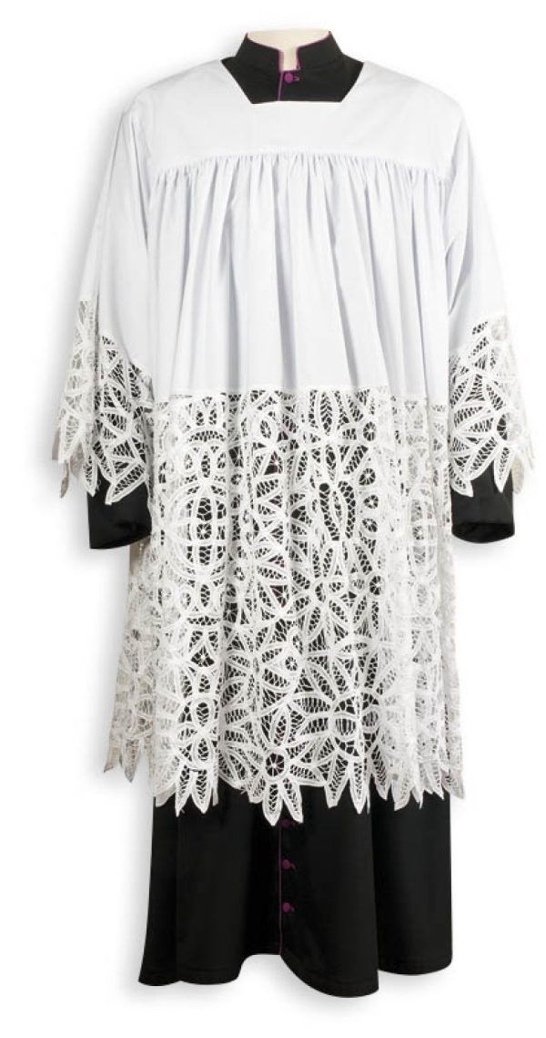 Rochet hand-made embroidery - surplices-rochets and Laboratorio Gruppo ...