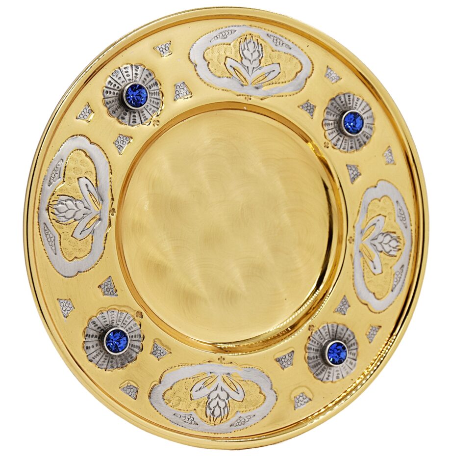 Paten with sapphires stones - patens and Laboratorio Gruppo Liturgico