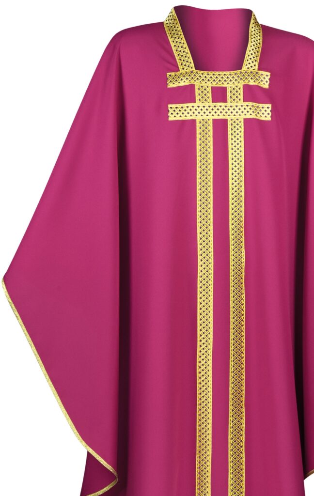 Advent chasuble - Advent - Gaudete, with orphrey and Laboratorio Gruppo ...