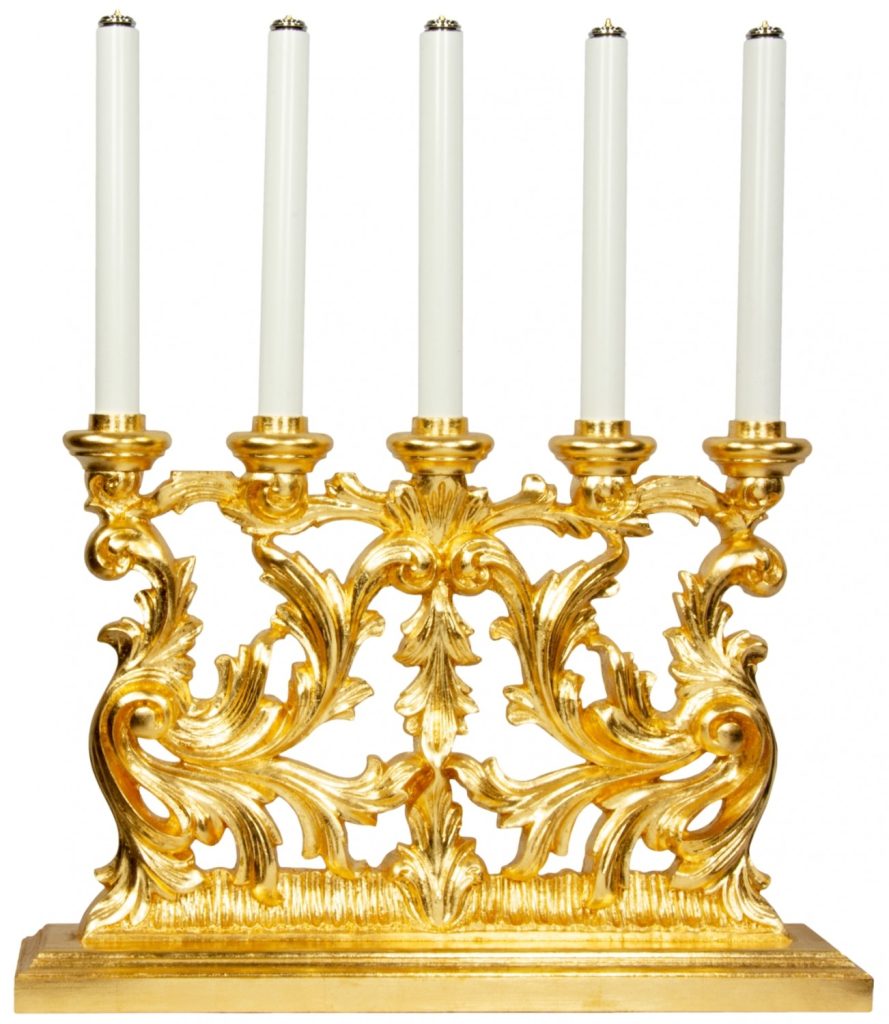 Candelero de 5 luces - candeleros 3-5 luces y Laboratorio Gruppo Liturgico