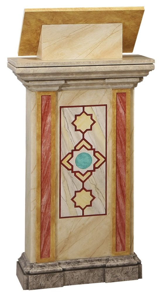 Ambo - art 2639, wooden ambos and Laboratorio Gruppo Liturgico