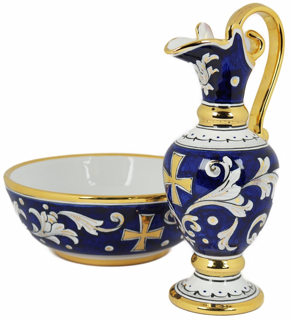 Ceramic lavabo set - lavabo sets and Laboratorio Gruppo Liturgico