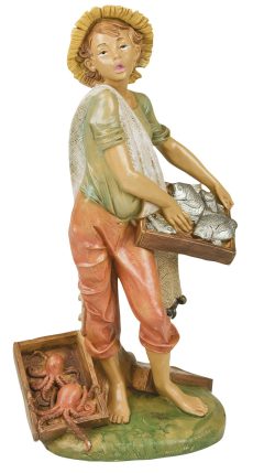fishmonger - Nativity statues cm 30 / 11,8" and Laboratorio Gruppo ...