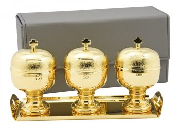 Viaticum case set - Oil stoks and Laboratorio Gruppo Liturgico