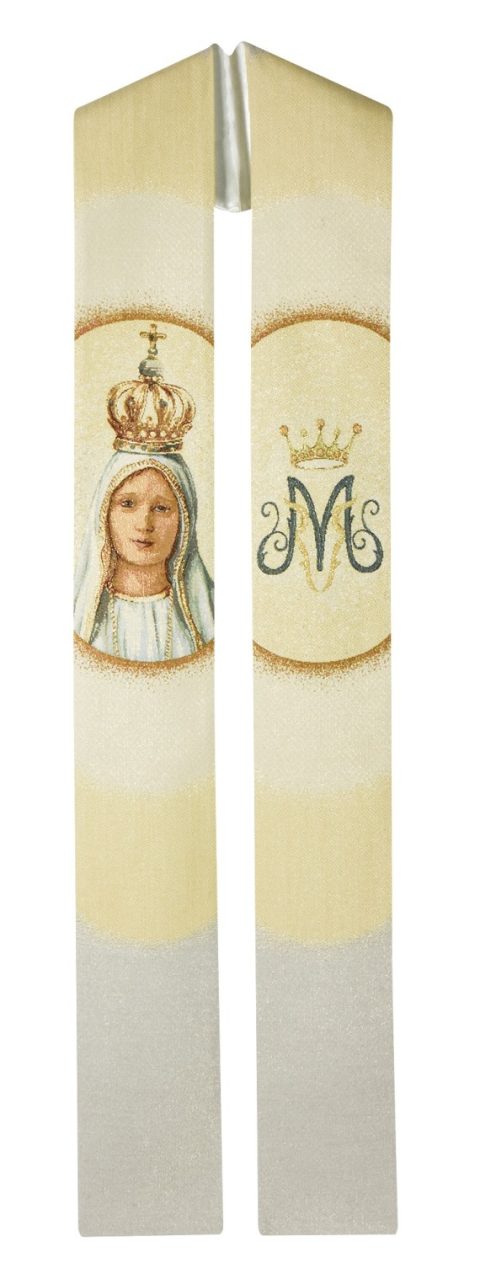 Fatima stole - marian stoles and Laboratorio Gruppo Liturgico