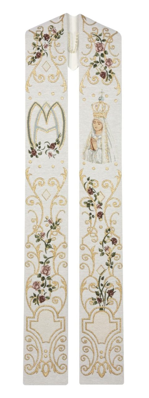 Fatima stole - marian stoles and Laboratorio Gruppo Liturgico