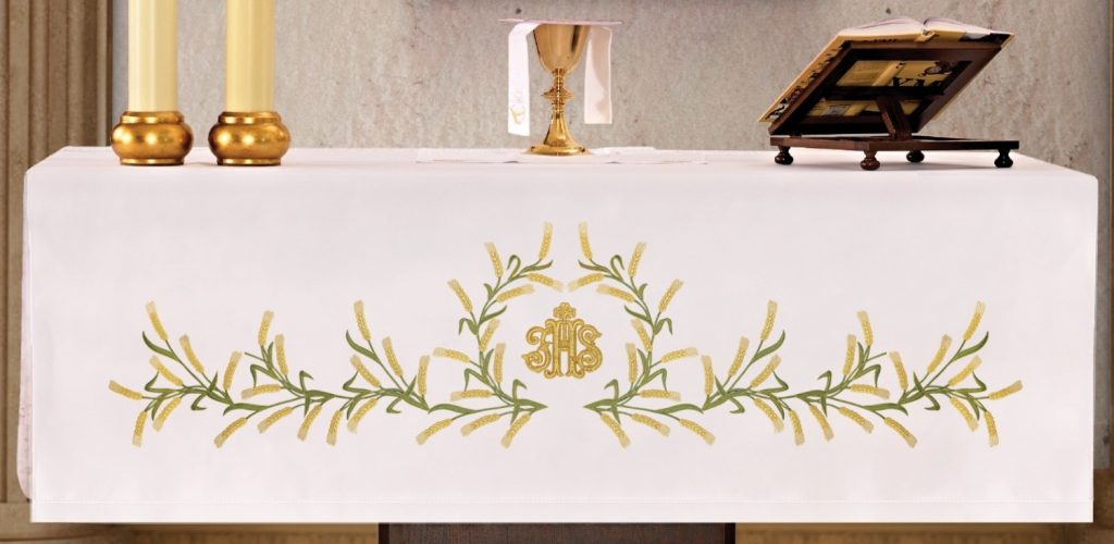Altar tablecloth - altar tablecloth and Laboratorio Gruppo Liturgico
