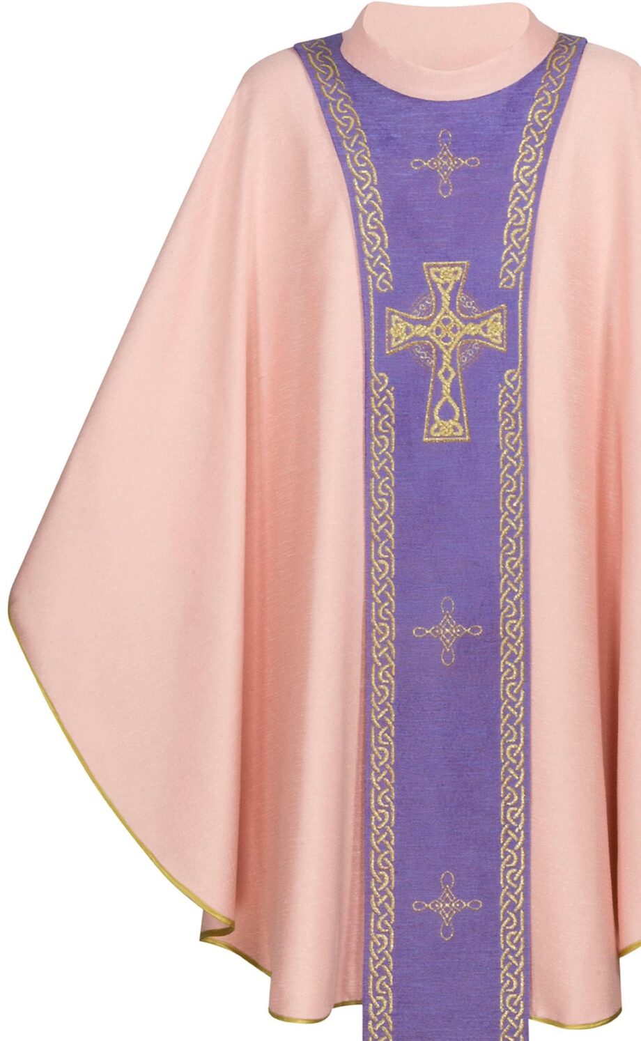 Chasuble - Advent - Gaudete, with fine crafting on a frame and ...