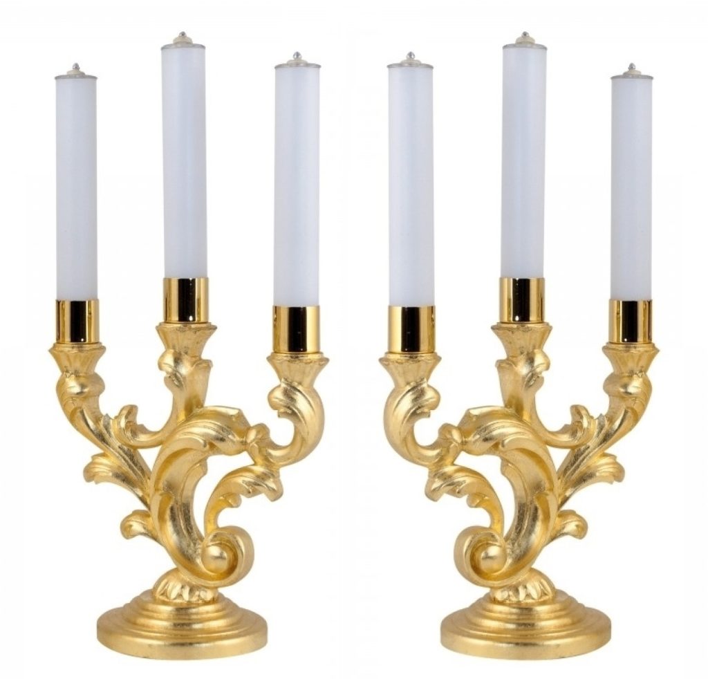 Three light candlesticks - three-five light candlesticks and ...