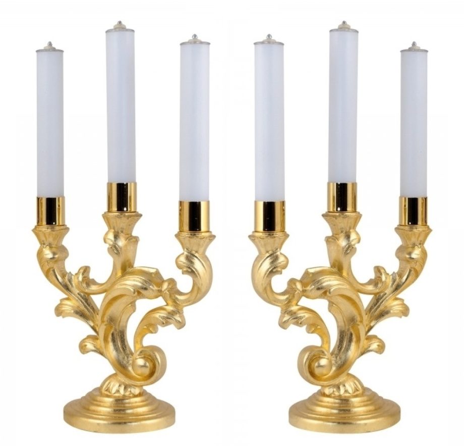 Three light candlesticks - three-five light candlesticks and ...