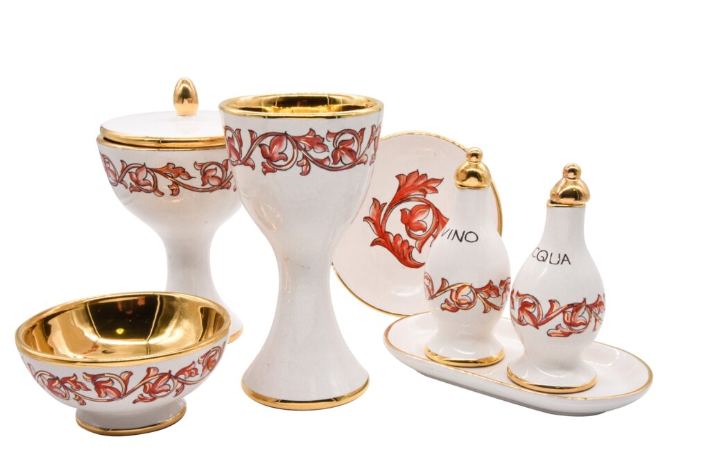 Ceramic set - ceramic communion sets and Laboratorio Gruppo Liturgico