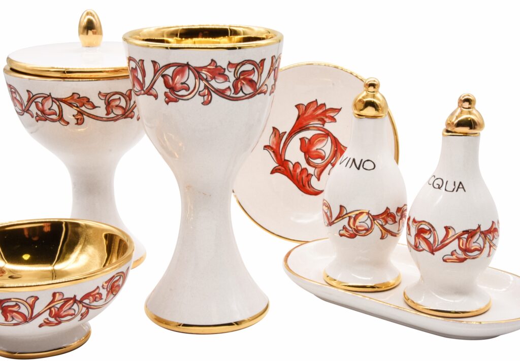 Ceramic set - ceramic communion sets and Laboratorio Gruppo Liturgico