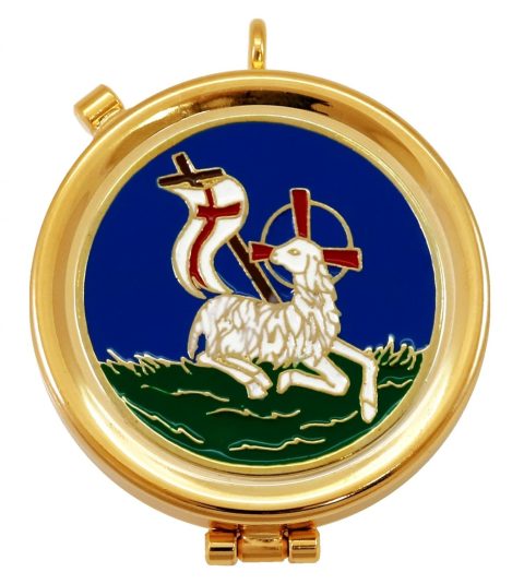 Enameled pyx - Pyxes and Laboratorio Gruppo Liturgico