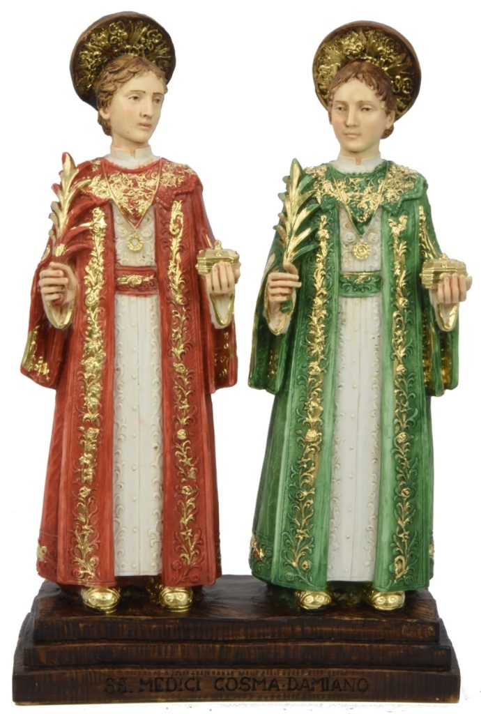 Saints Cosmas and Damian cm 30 / 11,8" - statues of indoor-outdoor use ...