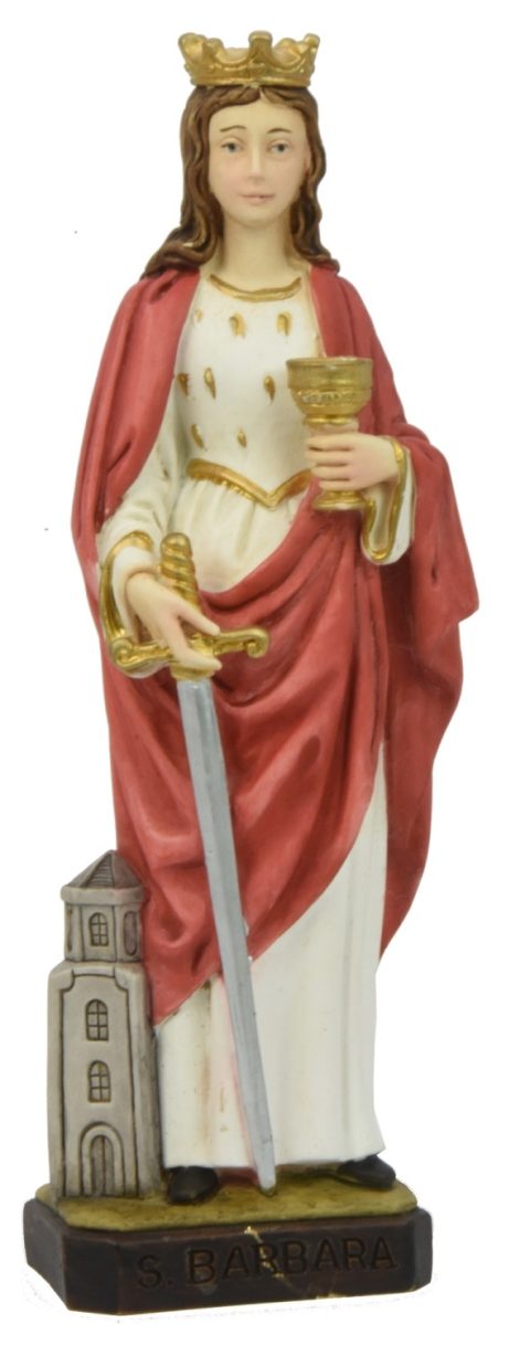 Santa Bárbara cm 20 / 8" - St. Barbara, statues of indoor-outdoor use ...