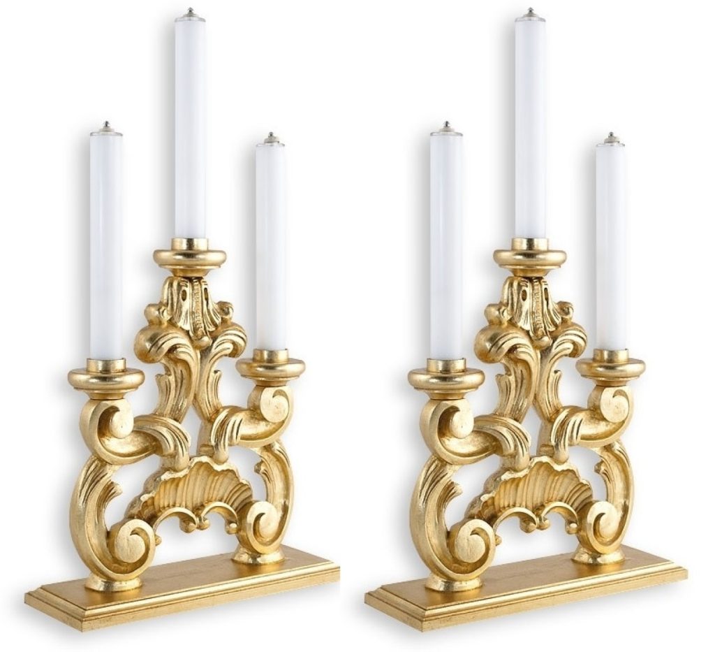 Three light candlesticks - three-five light candlesticks and ...