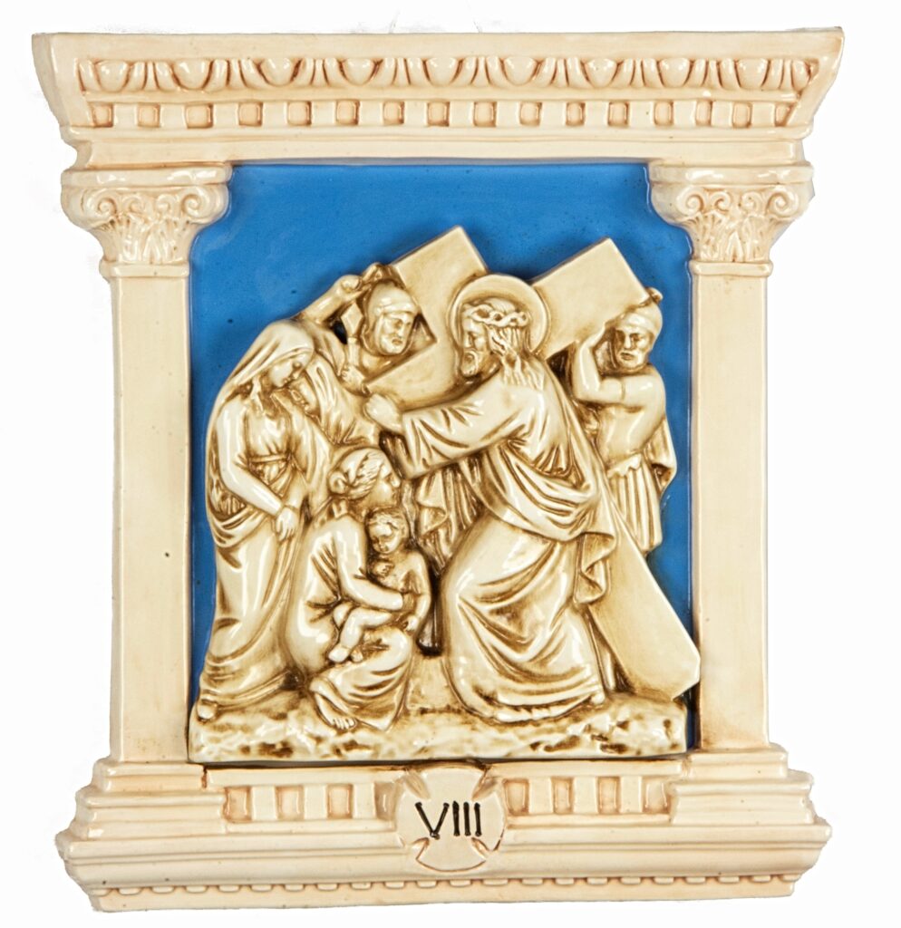 Via Crucis in ceramica - via Crucis e Laboratorio Gruppo Liturgico