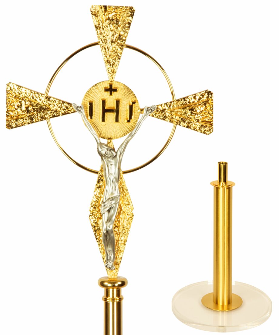 Processional cross with stand - processional crosses and Laboratorio ...