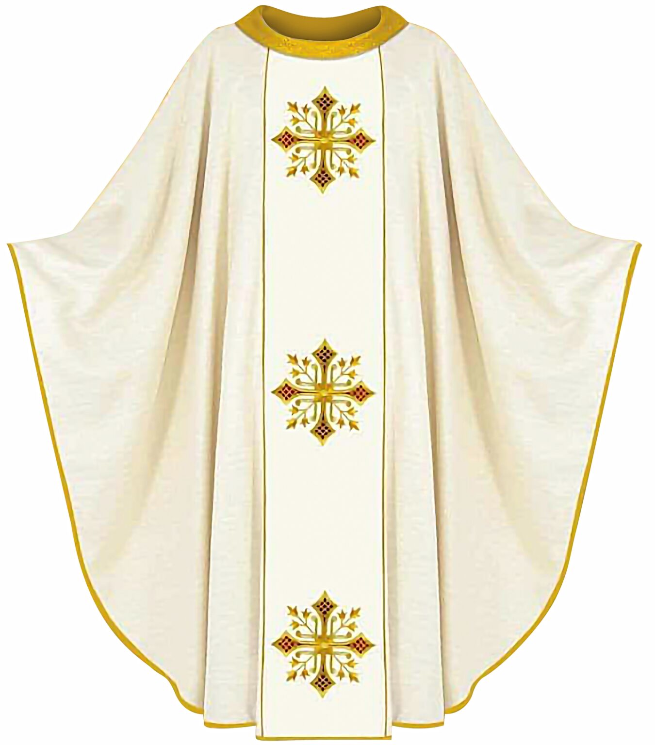 chasuble - with orphrey embroidered and Laboratorio Gruppo Liturgico