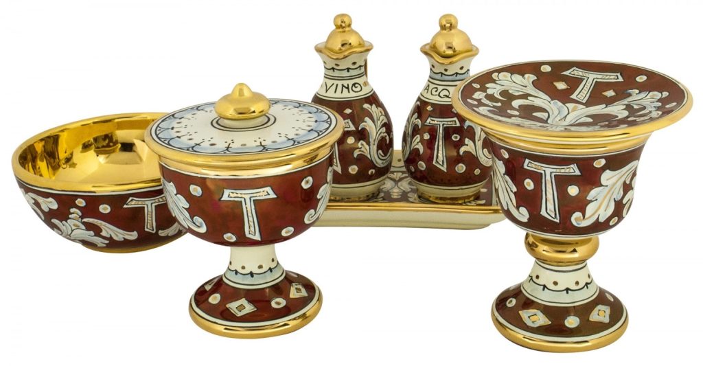 Ceramic set - ceramic communion sets and Laboratorio Gruppo Liturgico