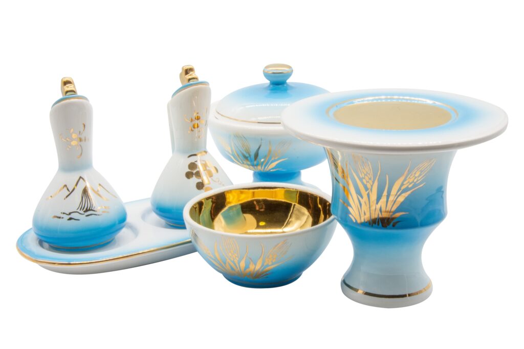 Ceramic set - ceramic communion sets and Laboratorio Gruppo Liturgico