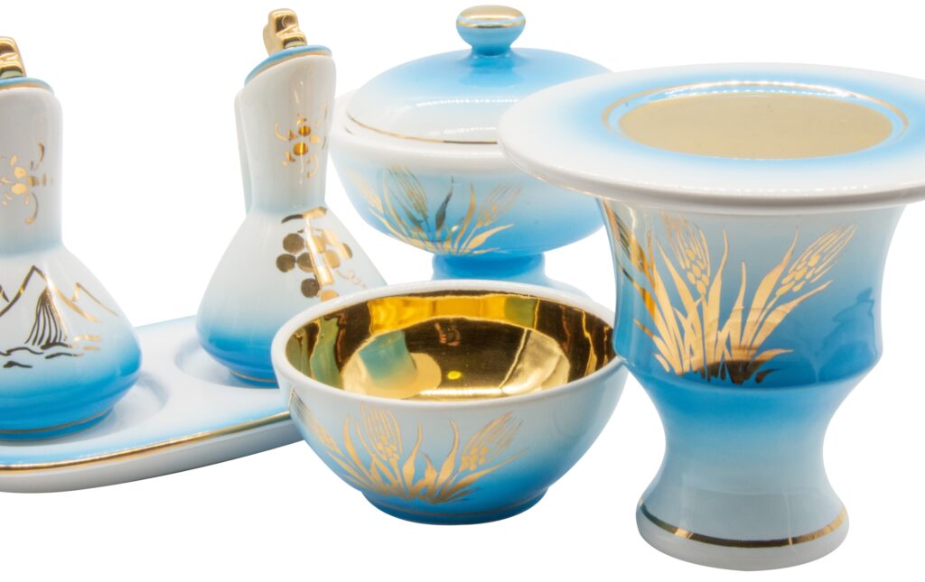 Ceramic set - ceramic communion sets and Laboratorio Gruppo Liturgico