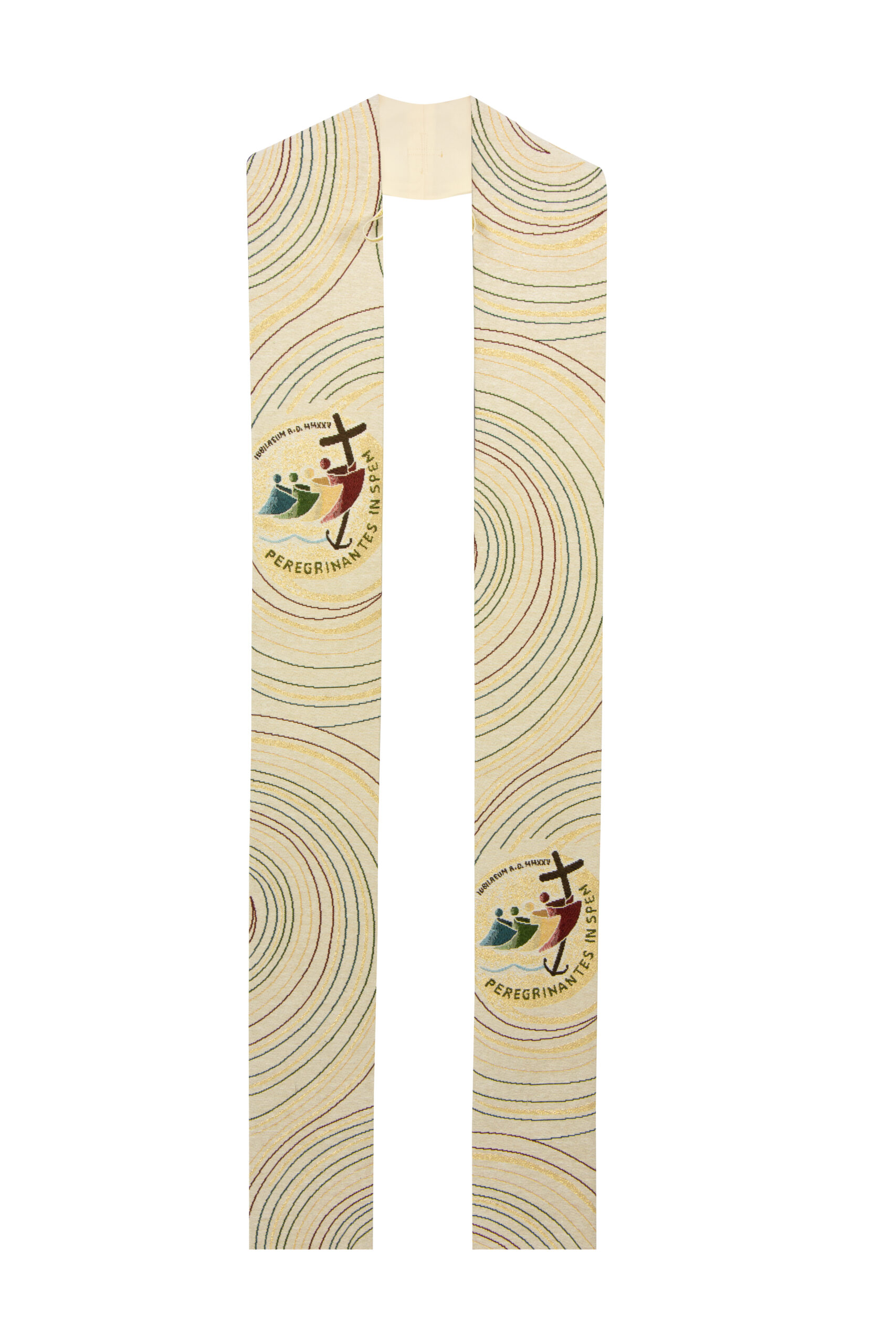 stole with 2025 Jubilee official logo - embroidered stole, The Year of ...